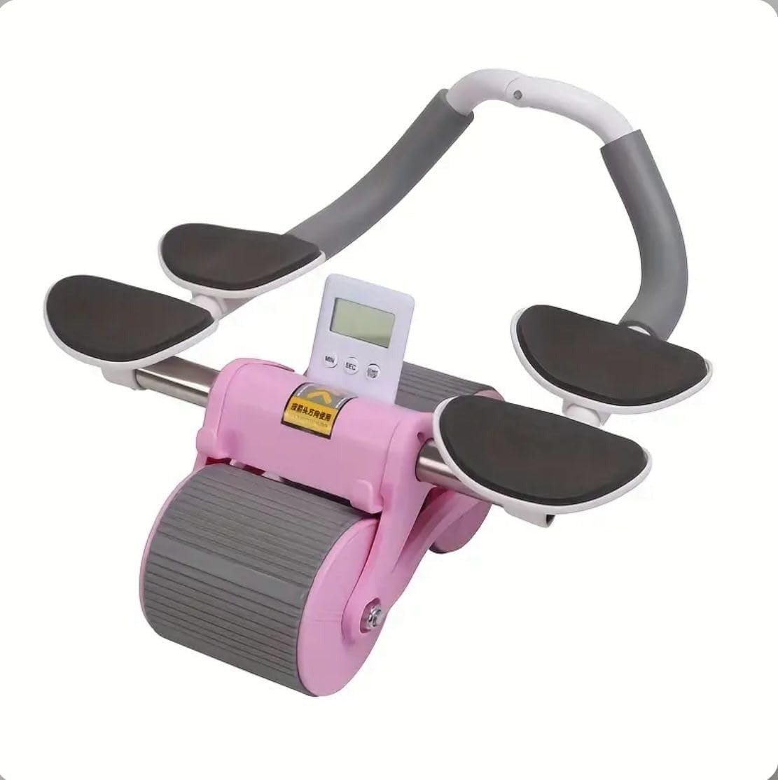 4 Abdominal Exercise Wheel, Automatic Rebound Tummy Control Abdominal ...