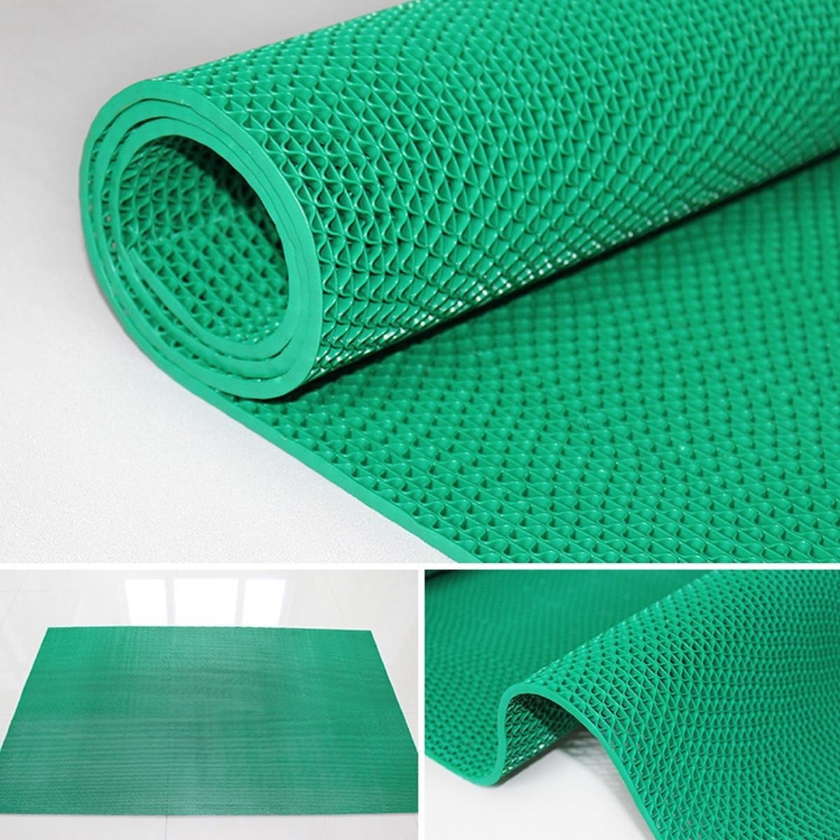 Rubber Mat PVC Non Slip Durable Floor Mat Heavy Duty Matt with Drainag ...