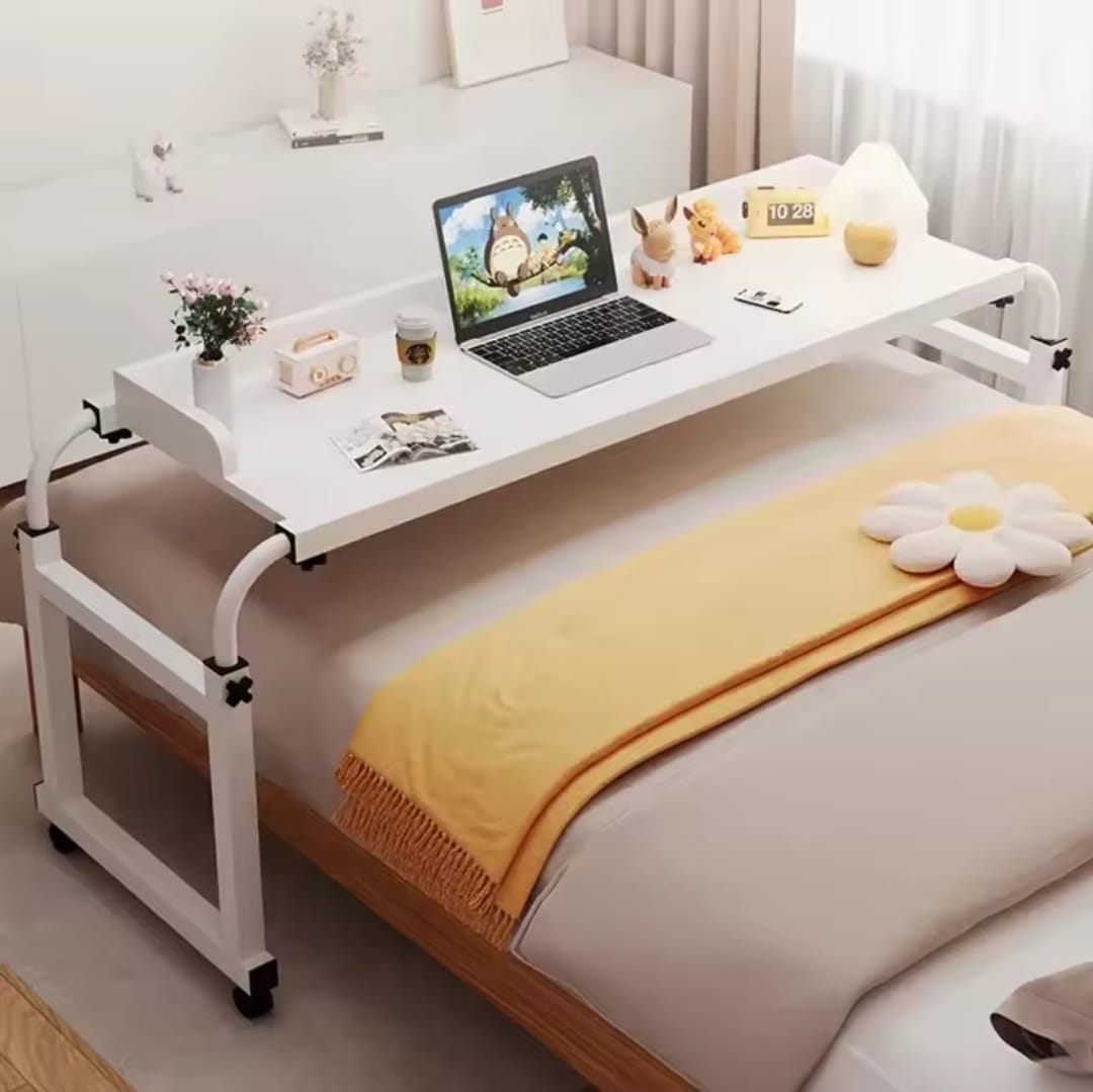 Adjustable Over Bed Desk Laptop Desk with Wheels – Homelux Kenya