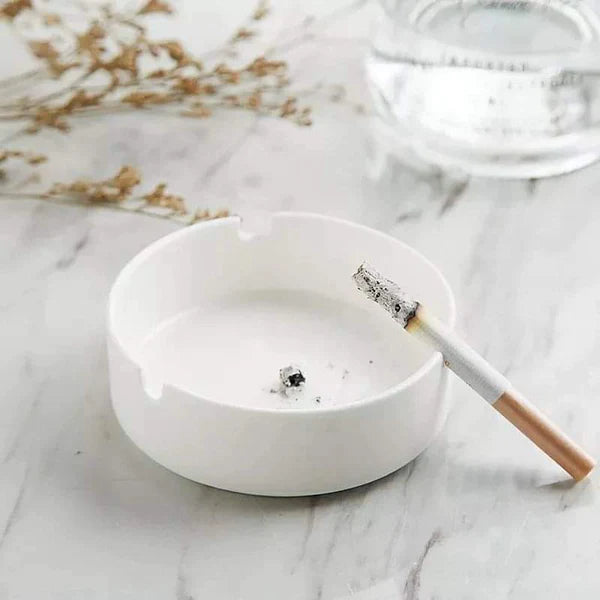 White ceramic ash tray – Homelux Kenya