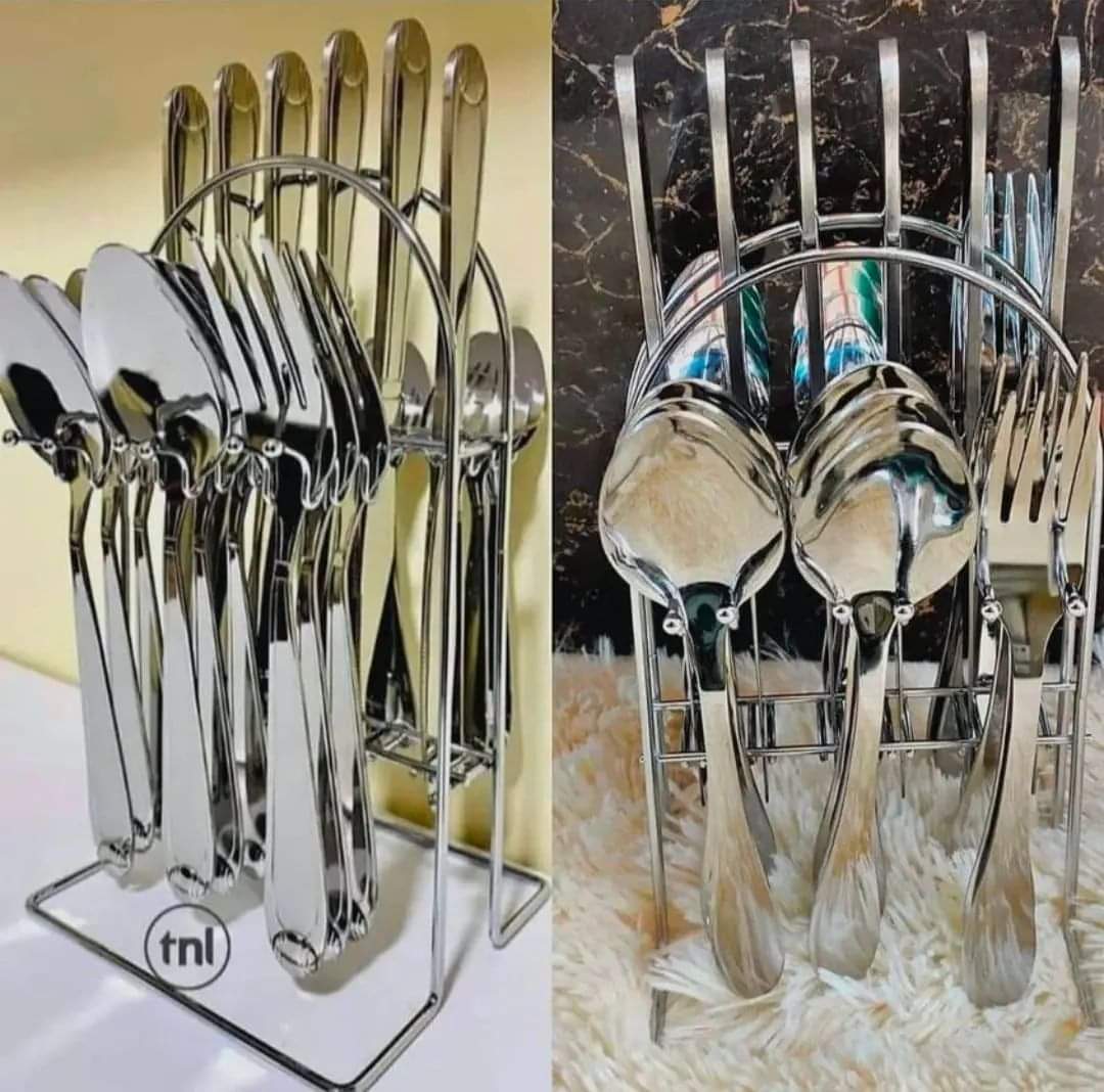 Heavy duty 24pcs Stainless Steel Cutlery set – Homelux Kenya