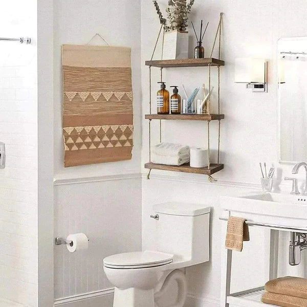 3Tier Rustic floating shelves/ organizer rack – Homelux Kenya