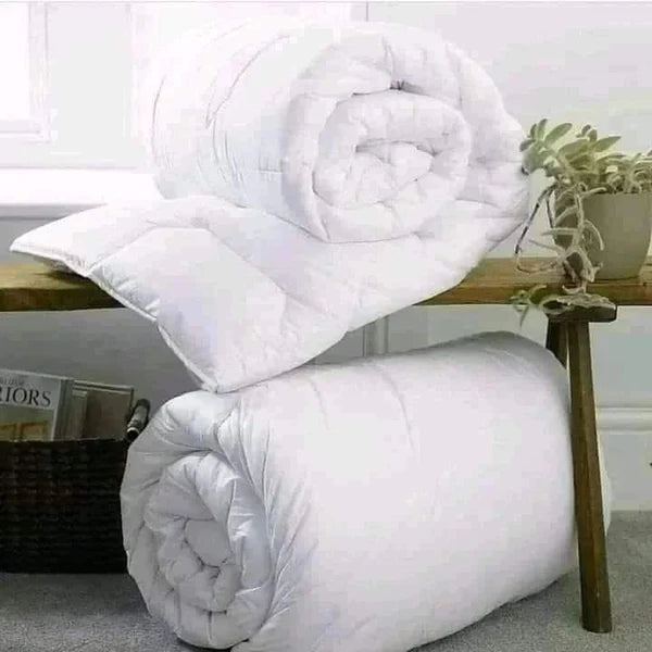 Plain White Binded Cotton Duvet – Homelux Kenya