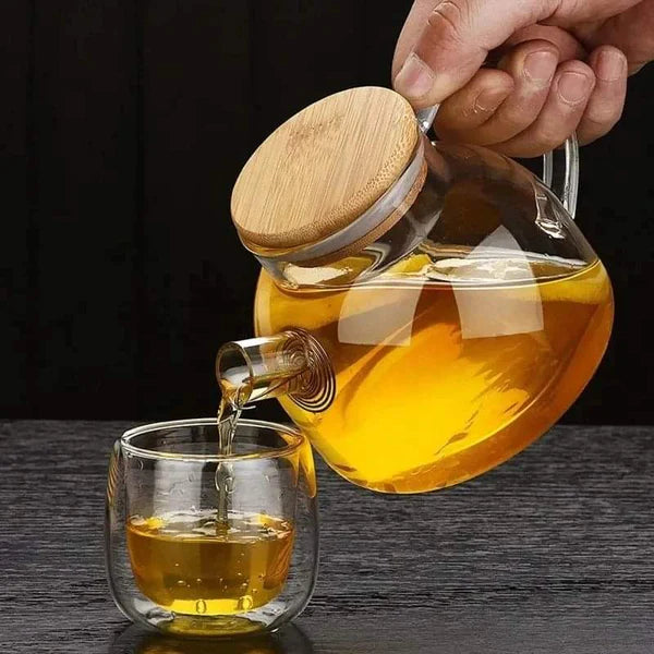 Clear Borosilicate Glass teapot with Infuser – Homelux Kenya