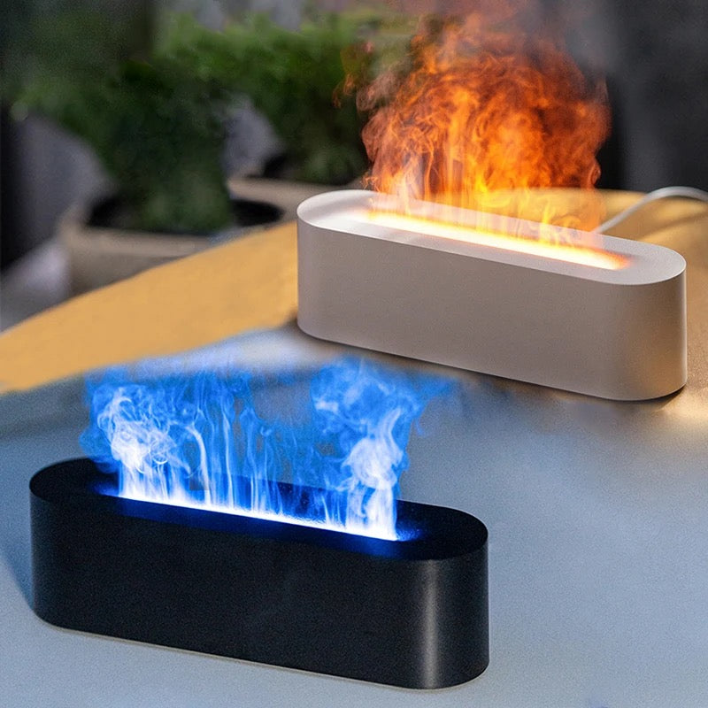 Fireplace Flame Diffuser, Aromatherapy Essential Oil Diffuser, 150ml C ...
