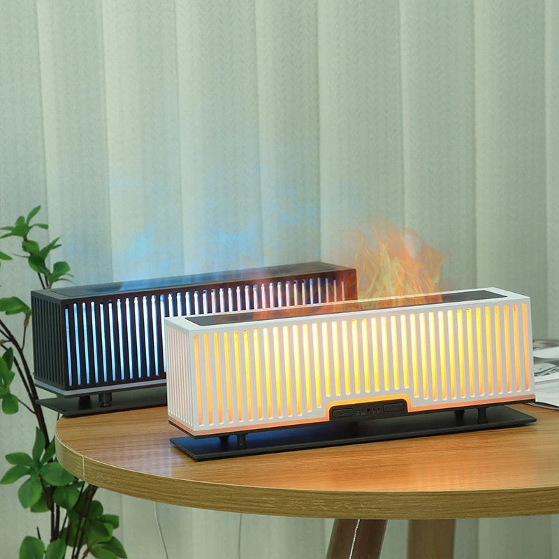 Flame Diffuser Ambient Light Ultra Sound Essential Oil Diffuser 200ml ...