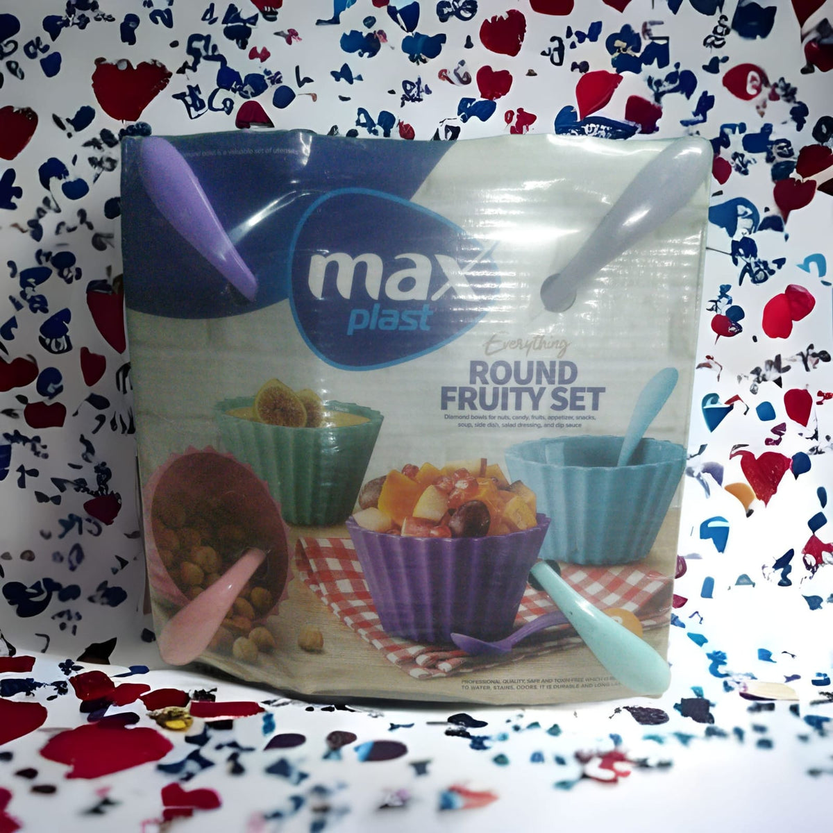 Max Square Fruity Set 4 bowls with spoon – Homelux Kenya