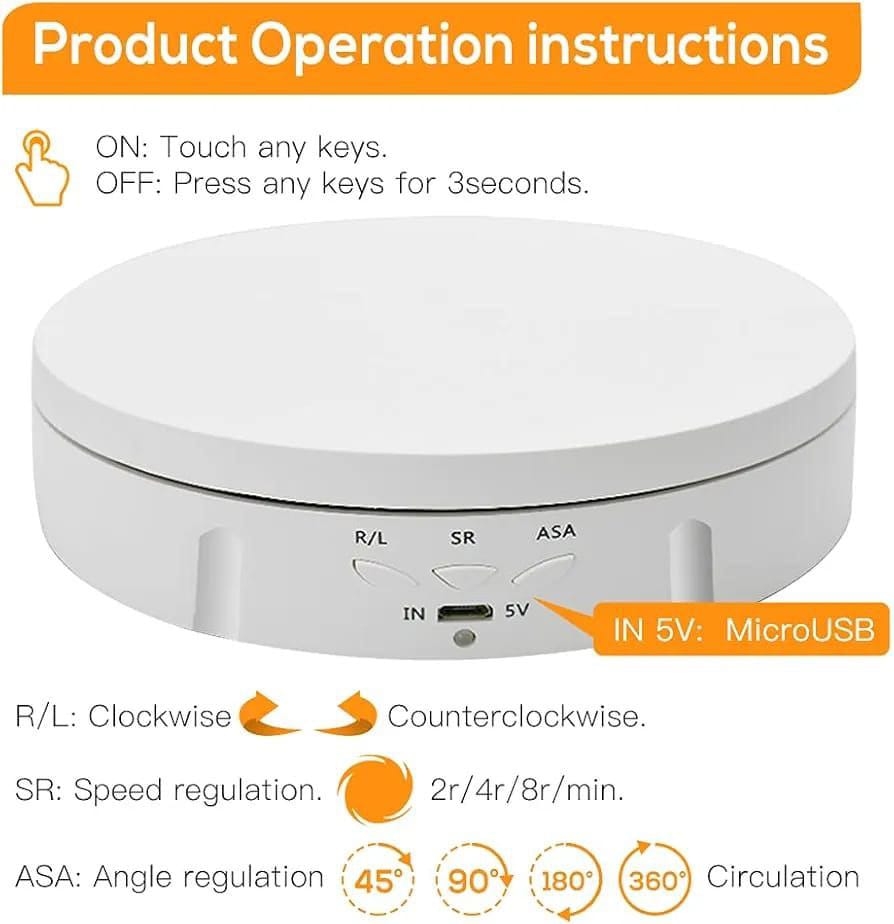 Motorized Photography Rotating Display/turntable – Homelux Kenya