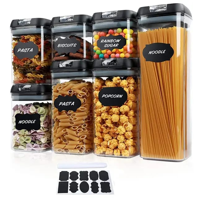 Acrylic Cereal Pantry Storage Cereal Container 7Pcs Set – Homelux Kenya
