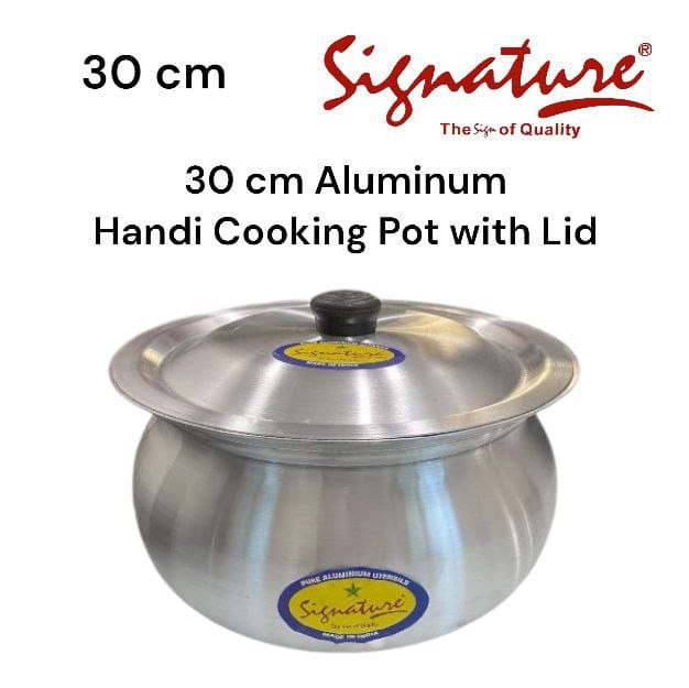 Signature Aluminium Handi Cooking Pot with Lid – Homelux Kenya