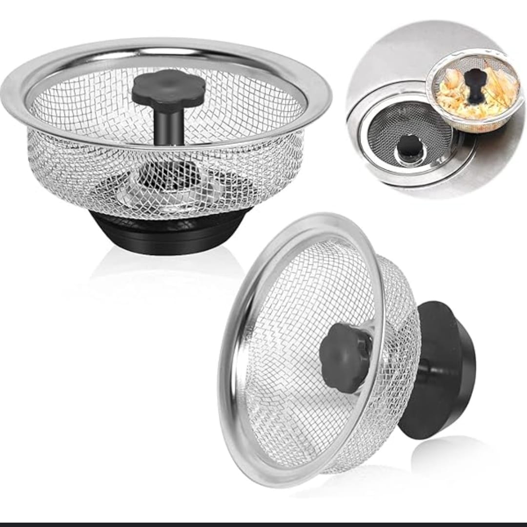 Stainless Steel Tank Filter/Sink Strainer 8cm 3pcs – Homelux Kenya