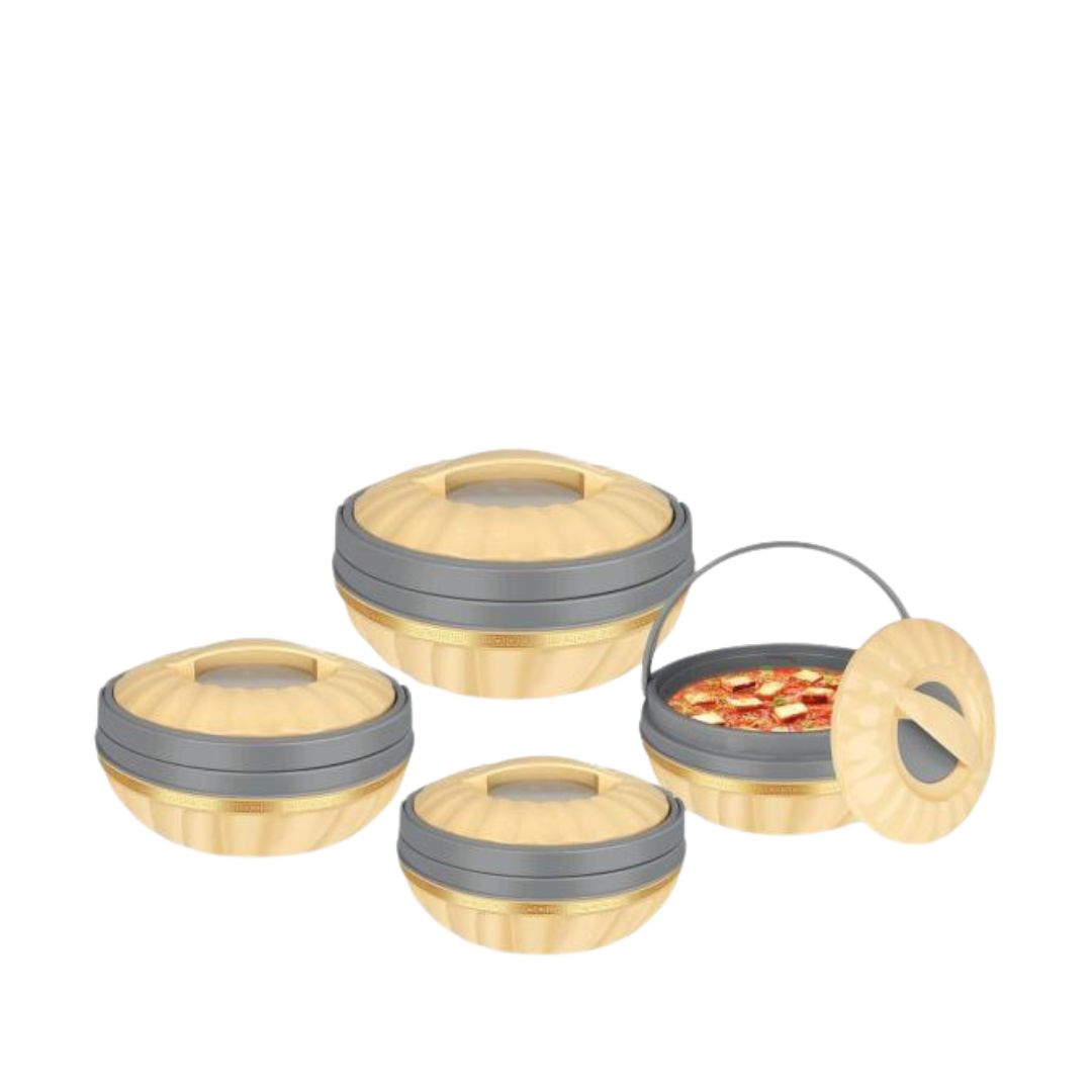 4Pc Plastic Hot Pot Set Thermal Insulated Casserole Hotpot Warmer Serv ...