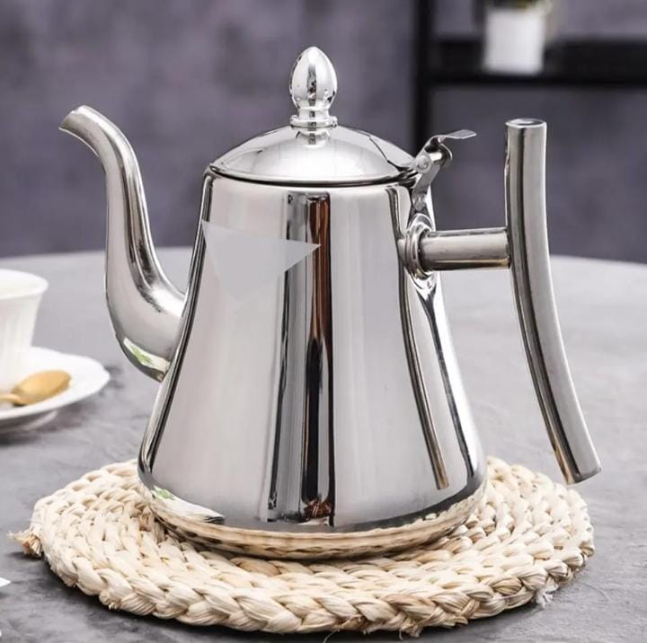 Stainless steel tea pot with infuser filter. – Homelux Kenya