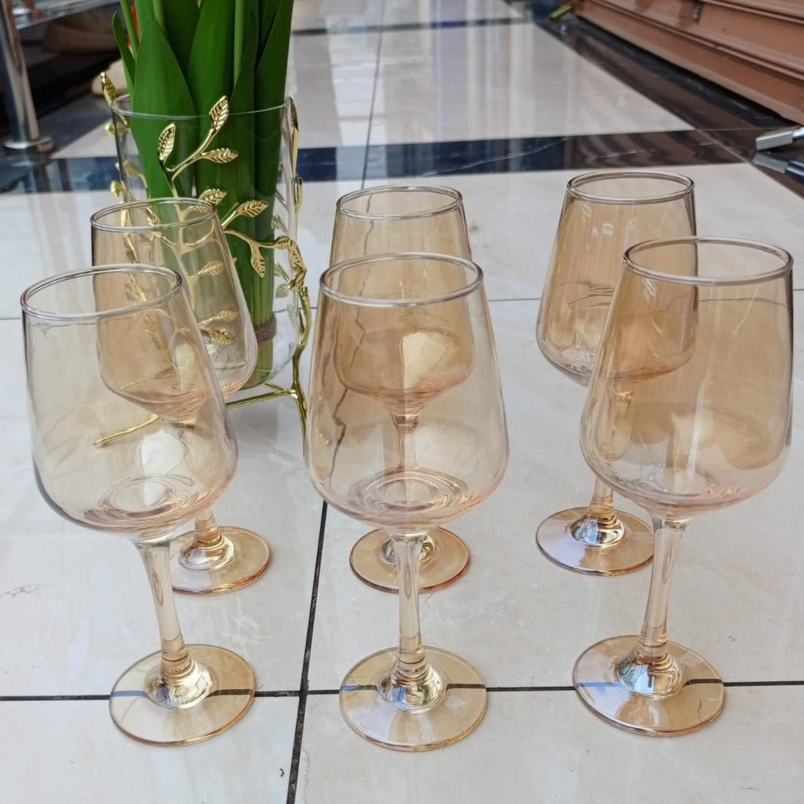 Gold Classy Wine glass – Homelux Kenya