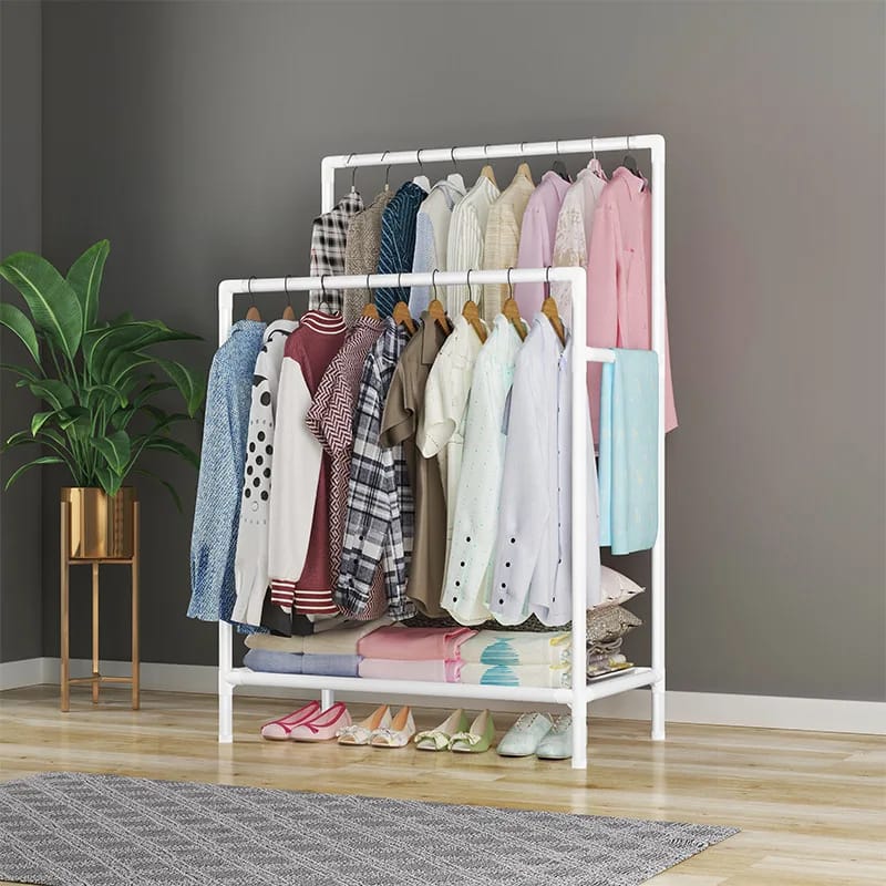 Double Pole Floor Clothes Rack – Homelux Kenya