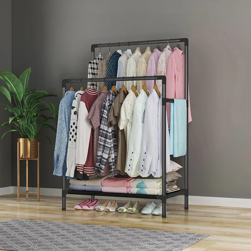 Double Pole Floor Clothes Rack – Homelux Kenya