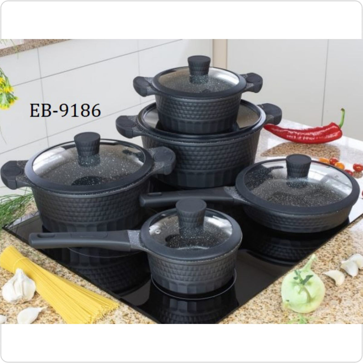 10pcs Edenburg cookware set – Homelux Kenya