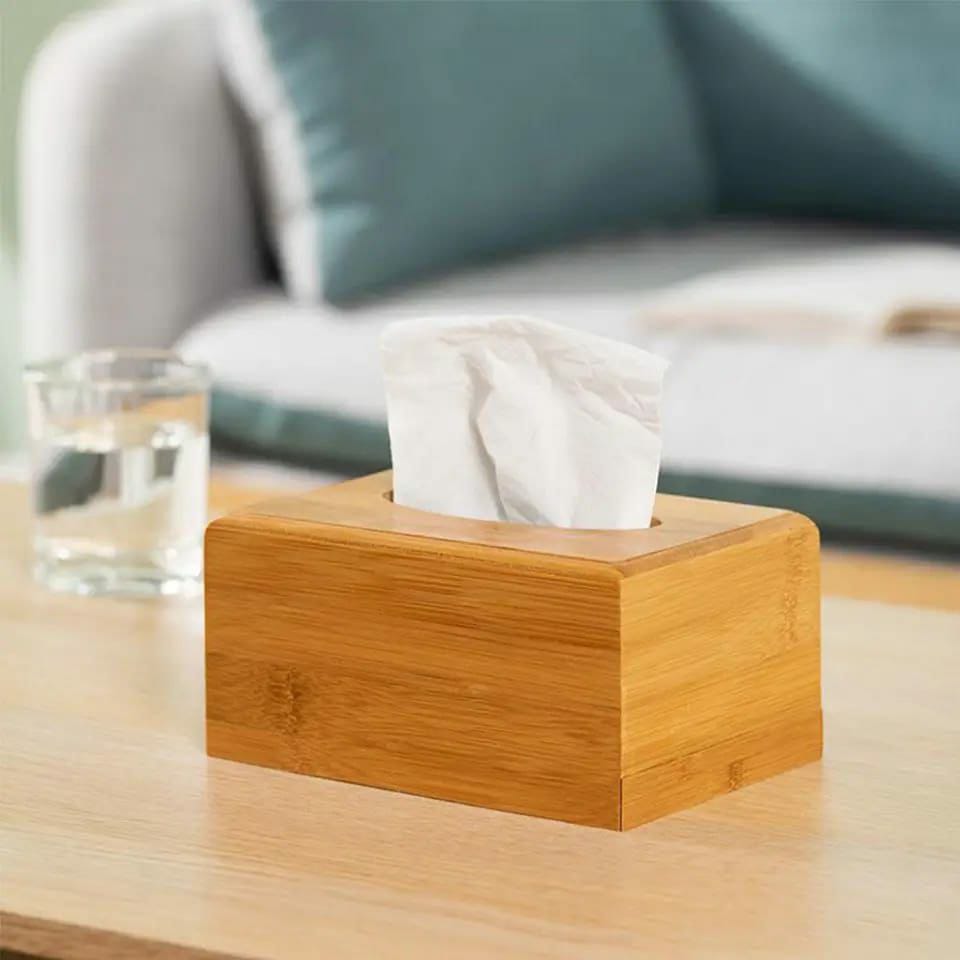 Bamboo Tissue Box Holder – Homelux Kenya