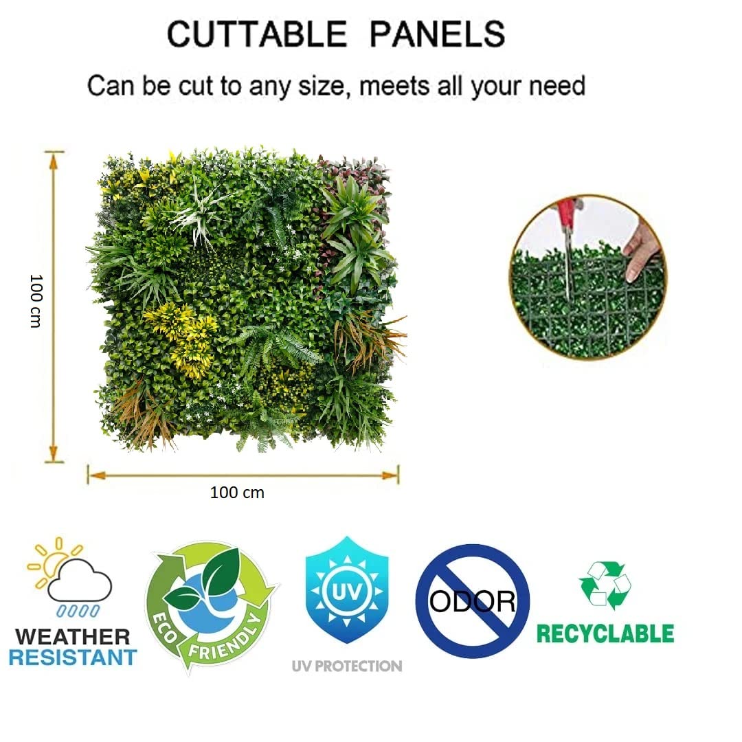 Artificial Boxwood 100% UV Outdoor Creeper Vertical Garden Green Panel ...